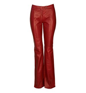 Herbst-Trend: rote Lederhosen | ELLE