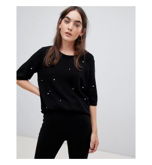 Edles Update: Strickpullover mit kunstvollen Perlenstickereien